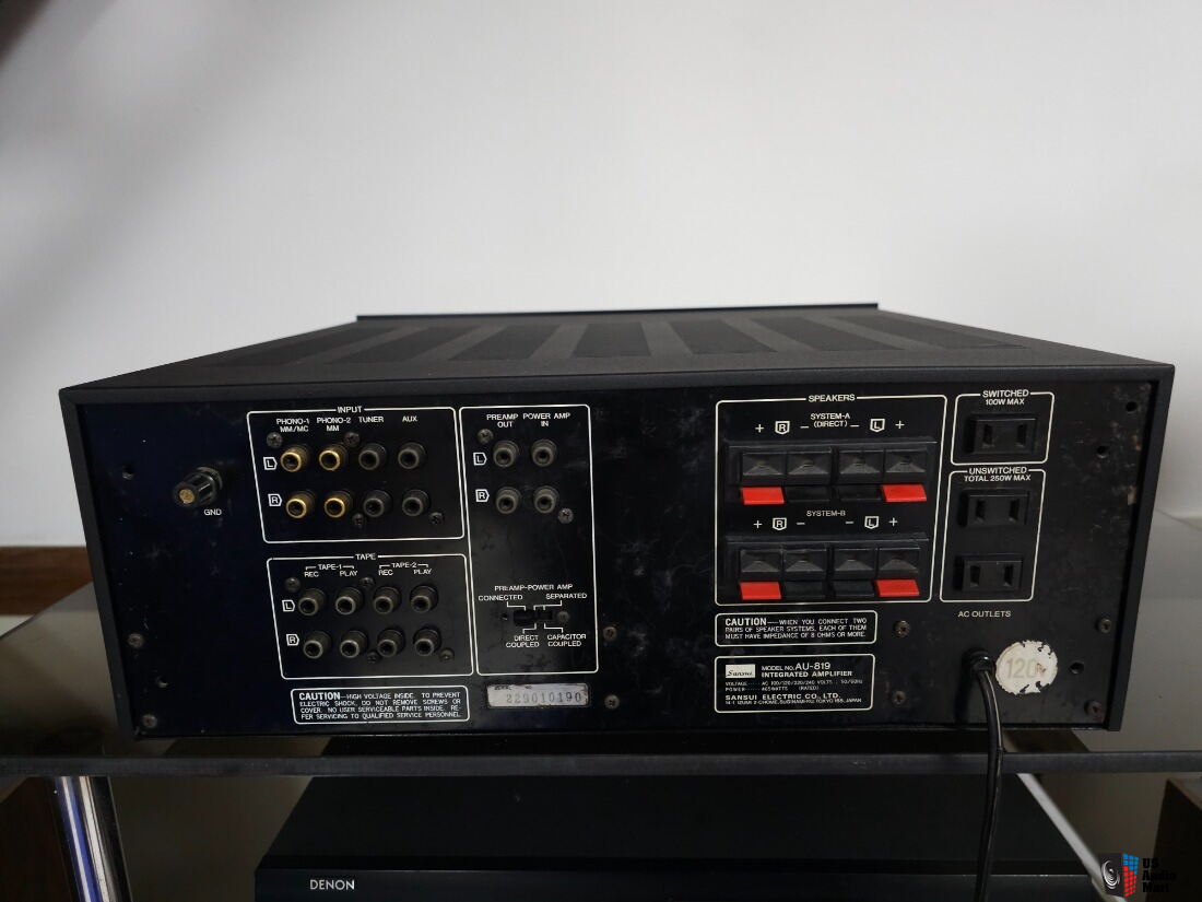 Sansui Au-819 Stereo Amplifier Reccaped Operational Photo #4946309 - US ...