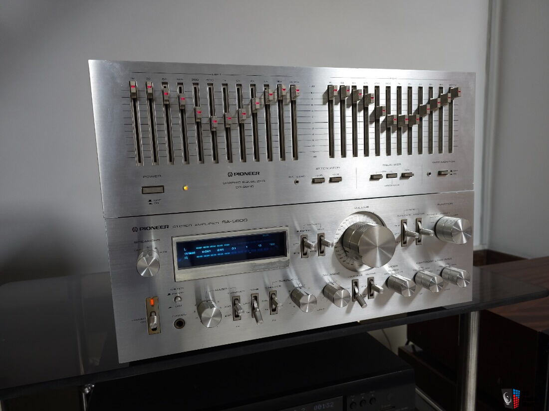 Pioneer SA-9800 Stereo Amplifier Operational and Equalizer SG-9800 ...