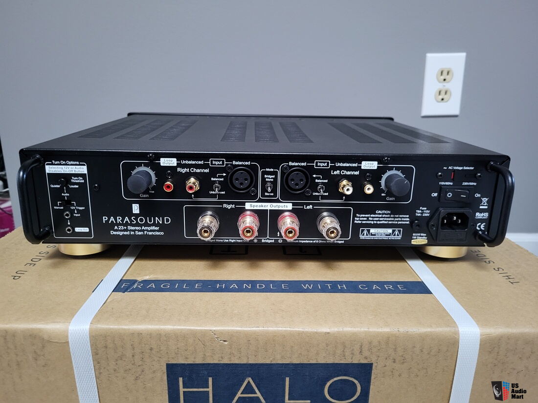 Parasound a23+ amplifier in black. ☆$1250.00 delivered☆ Photo #4947952 ...