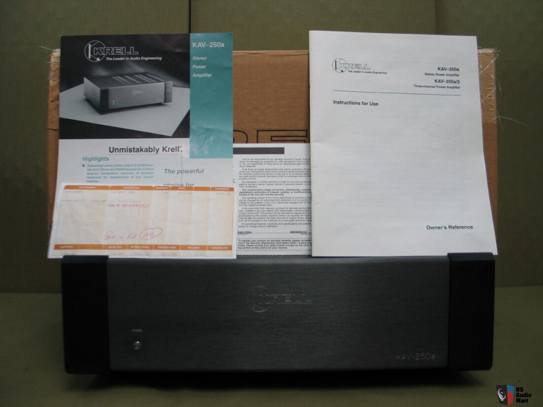 Krell KAV-250a Vintage Stereo Power Amplifier ( 1 Owner/ Original Box ...