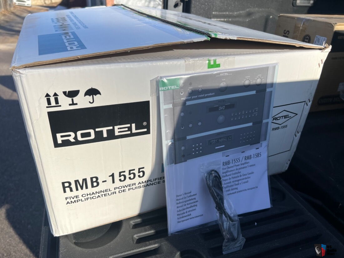 Rotel RMB-1555 - 5 Channel Amp in Silver...New Open Box