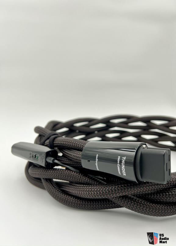 AudioQuest High Current Thunder Power Cord 2 meter 20 amp Braided cords ...