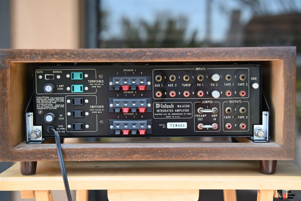 McIntosh MA6200 Stereo Integrated Amplifier w/ wooden case Photo ...