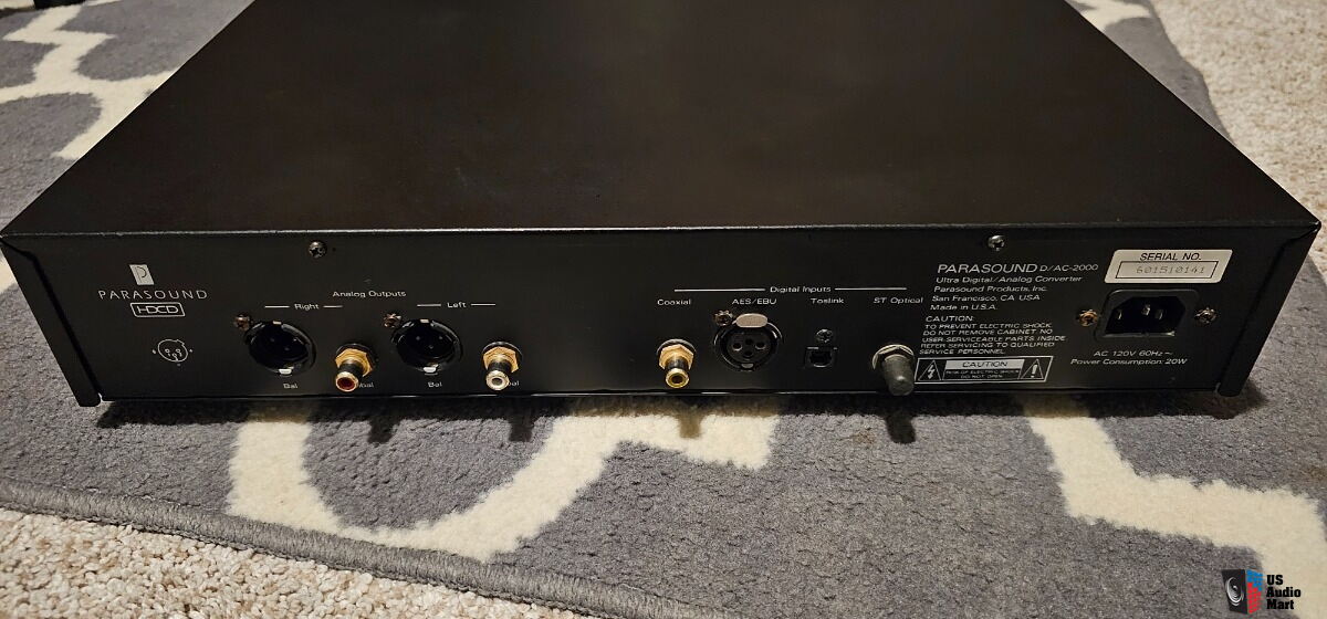 Parasound DAC 2000 Ultra Vintage R2R Multibit Photo #4969870 - US Audio ...