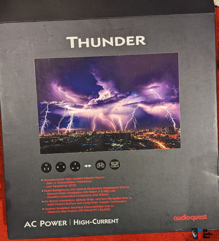 Audioquest Thunder Power Cord. 2M