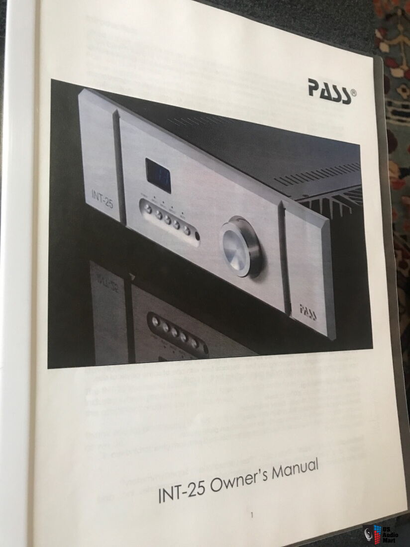 Pass Labs INT-25 Class A Integrated Amplifier Photo #4972504 - Canuck ...