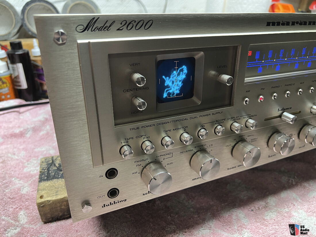 Marantz 2600 Receiver, Repaired, Fully Recapped, New Transformer, LEDs