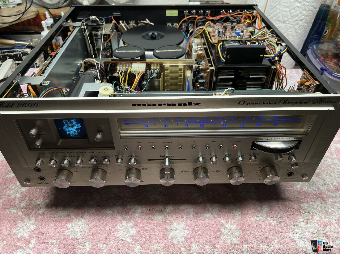 Marantz 2600 Receiver, Repaired, Fully Recapped, New Transformer, LEDs ...