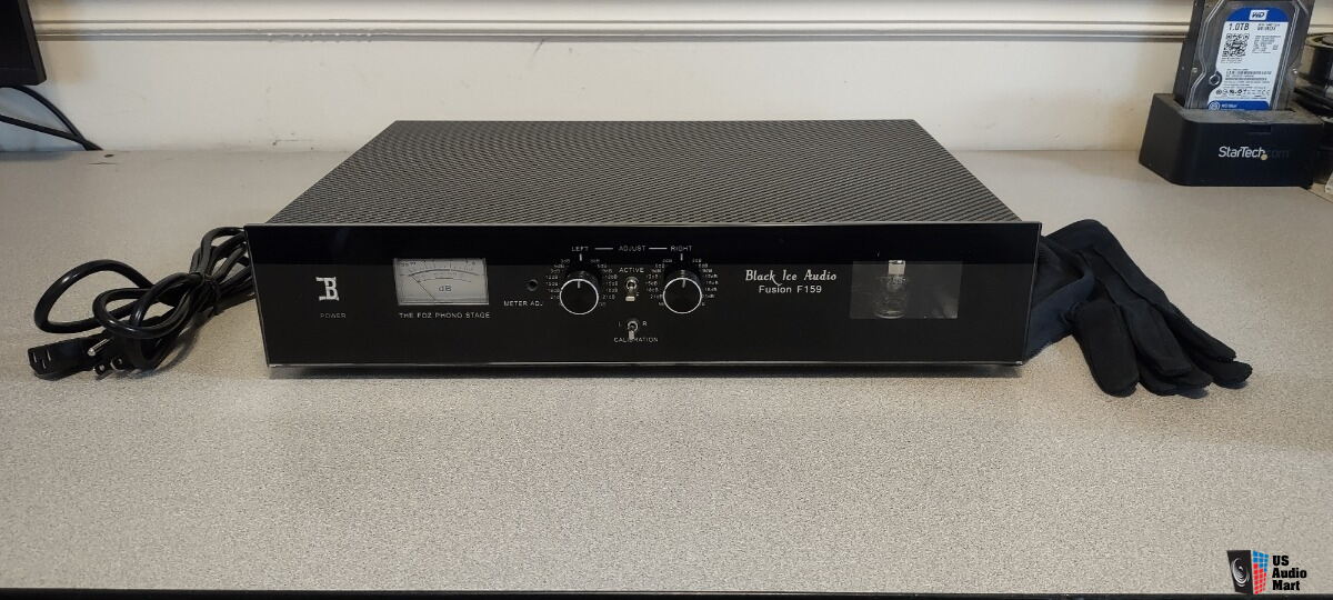 BLACK ICE AUDIO Fusion F159 Tube Phono Preamplifier - Black Photo ...