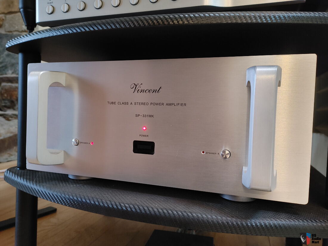 Vincent Hybrid Tube/Solid State SP331 MK Amplifier Silver Photo ...