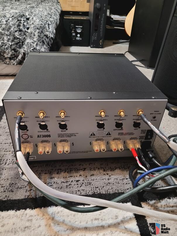 ATI AT3006 6 Channel Amp 300wpc X6! (Pure XLR or RCA Connections) Photo ...