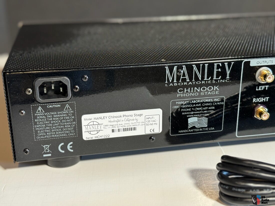Manley Labs Chinook Special Edition Mark II Phono Preamp-Silver Photo ...