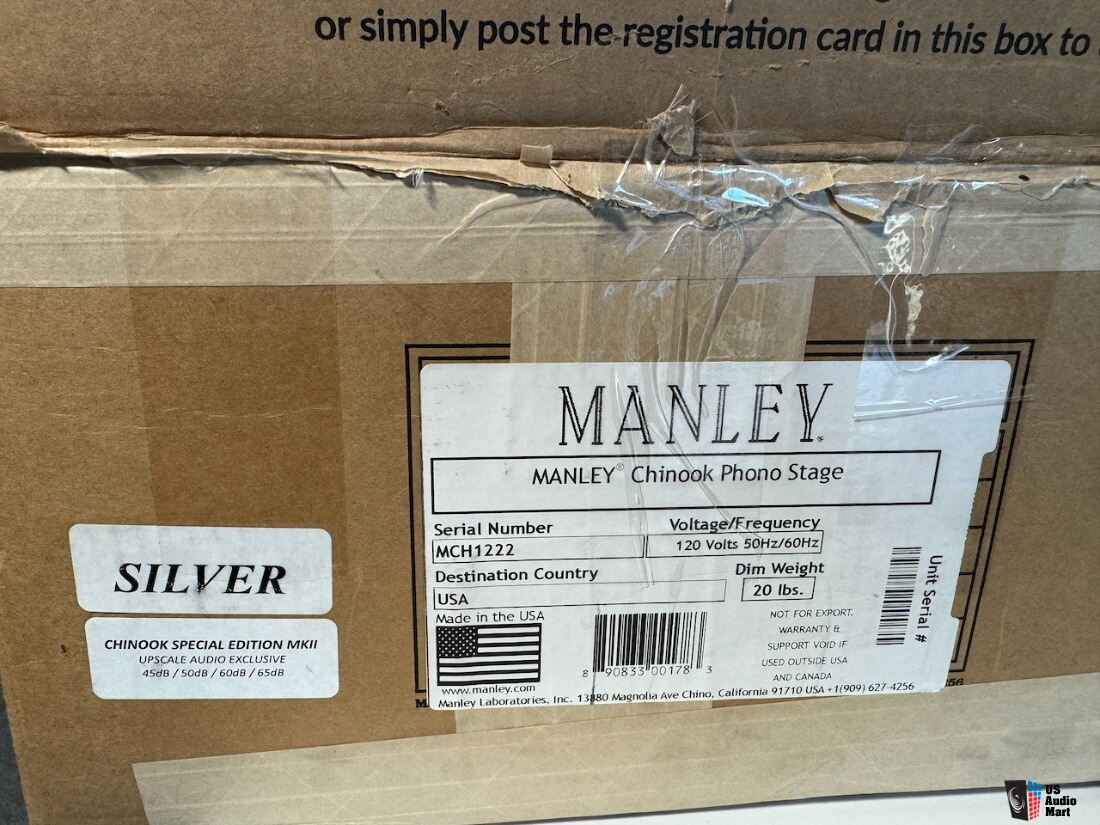 Manley Labs Chinook Special Edition Mark II Phono Preamp-Silver Photo ...
