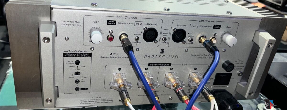 Parasound Halo A21+ amplifier (Silver) excellent in box Photo #4989554 ...