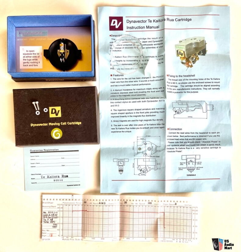 Dynavector Te Kaitora Rua Moving Coil Cartridge, Titanium Frame, Line ...