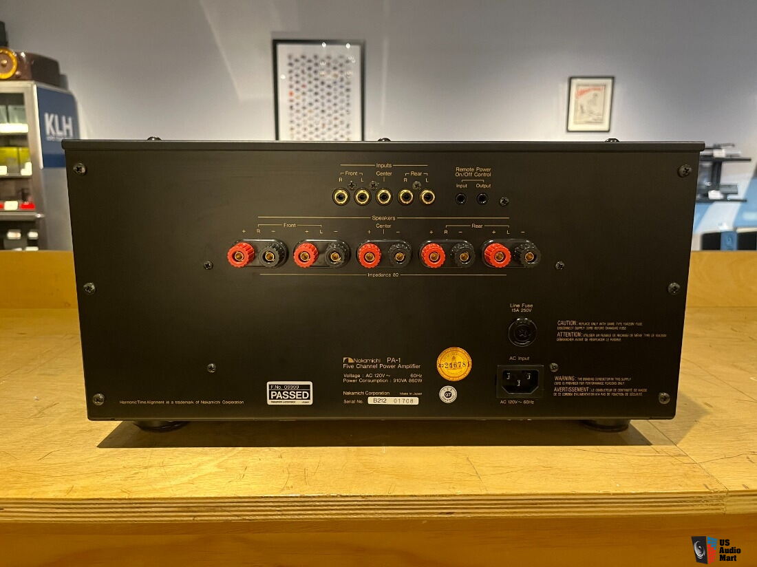 Nakamichi PA-1 5 Channel Power Amp - 100WPC - Very Good! Photo #4995650 ...