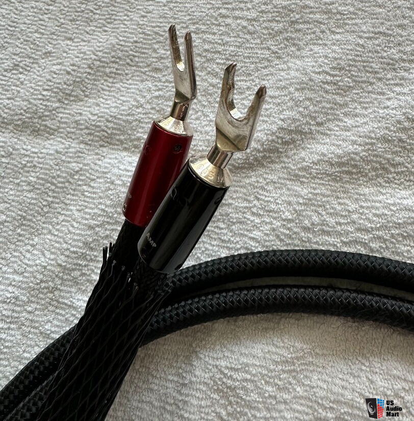 AudioQuest ROBIN HOOD (Zero + Bass) BIWIRE Combo Speaker Cables 8 feet ...