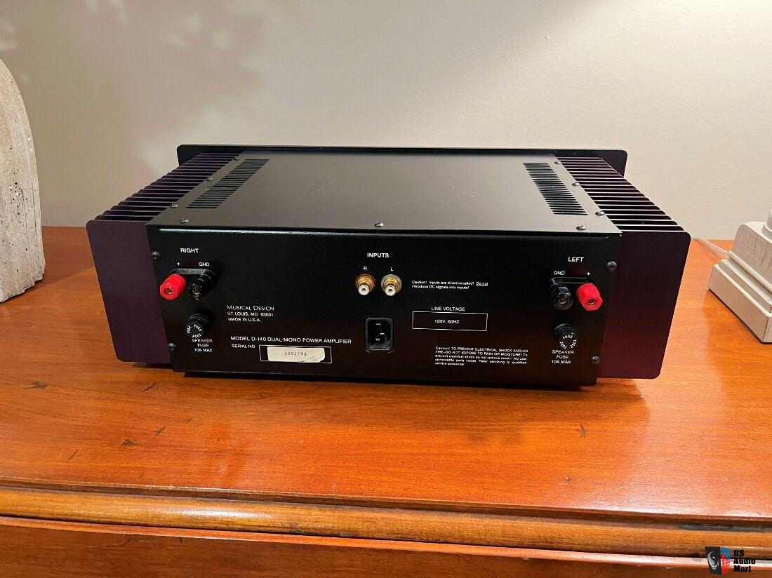 Musical Design D-140 Power Amplifier Photo #5001854 - US Audio Mart
