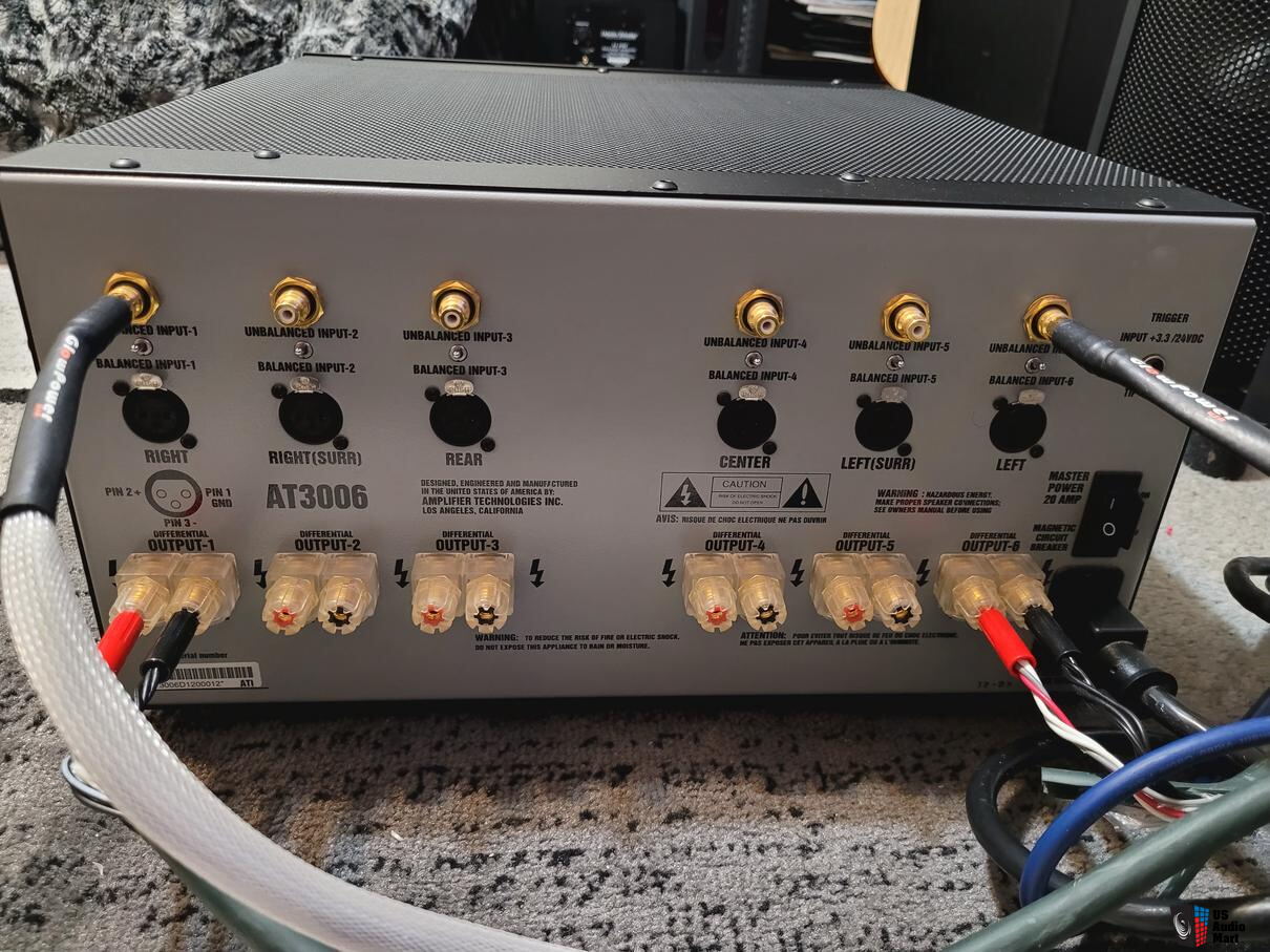 FOR SALE: ATI AT3006 6 Channel Amp 300wpc X6! (Pure XLR or RCA ...