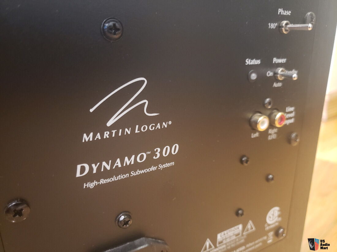 Martin Logan Dynamo 300 Subwoofers Pair Set of Two Speakers