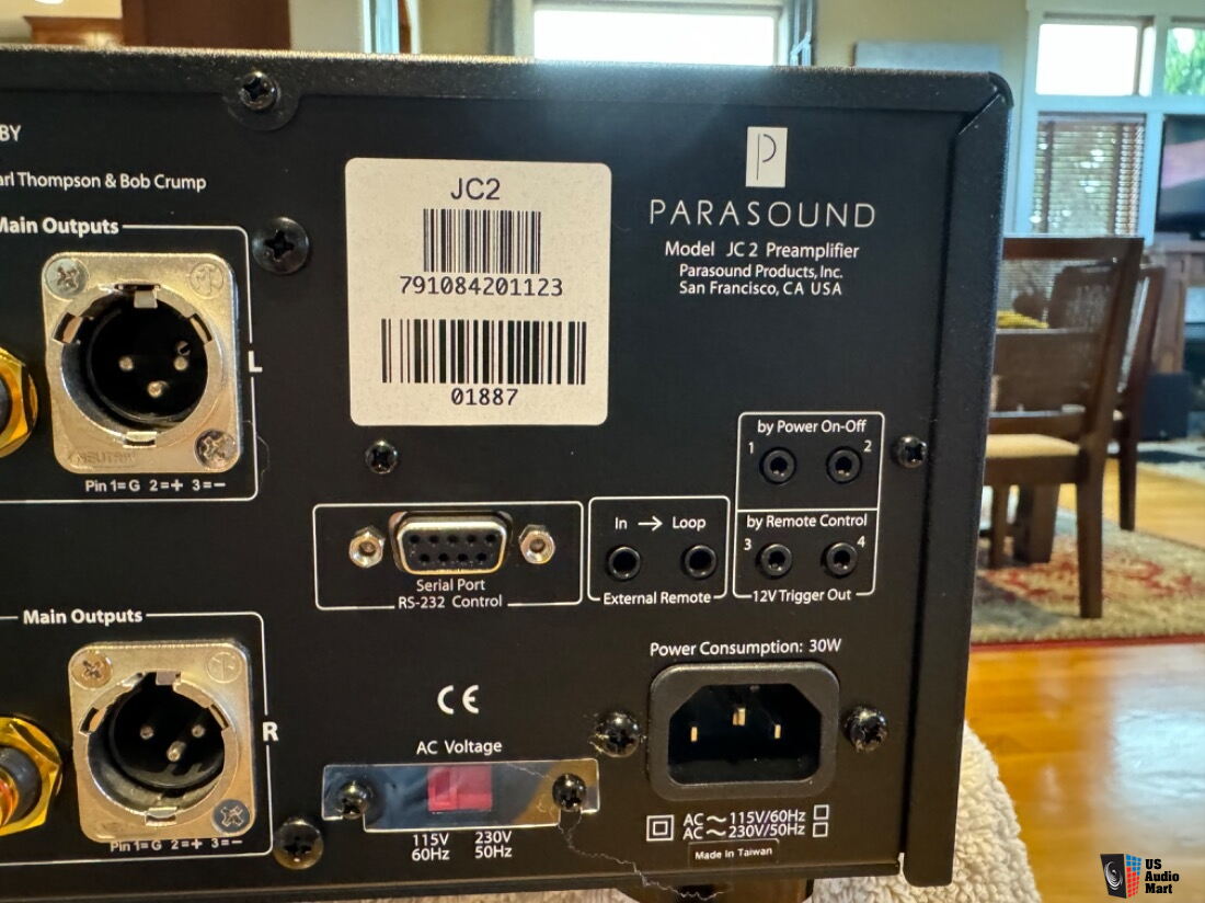 Parasound JC-2 Preamplifier (Black) REDUCED PRICE