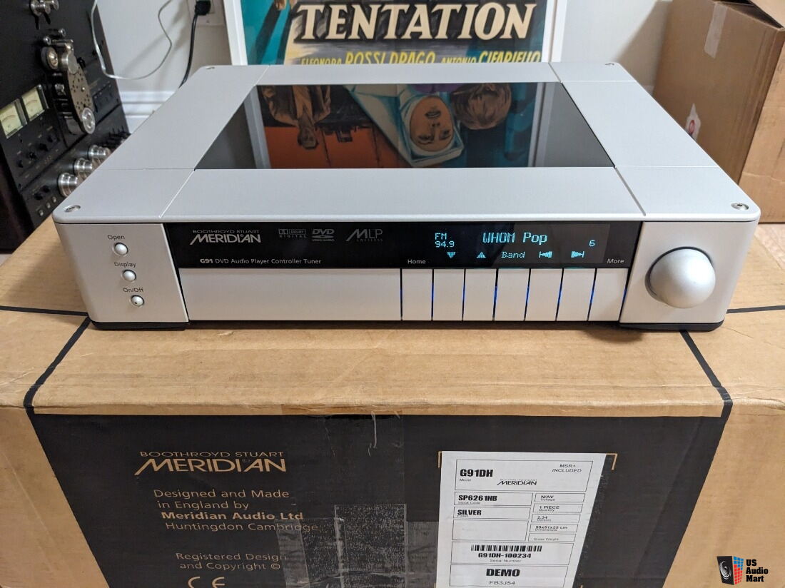Meridian G91DH - CD, DVD Player/DAC/Preamp/FM Tuner with Remote ...