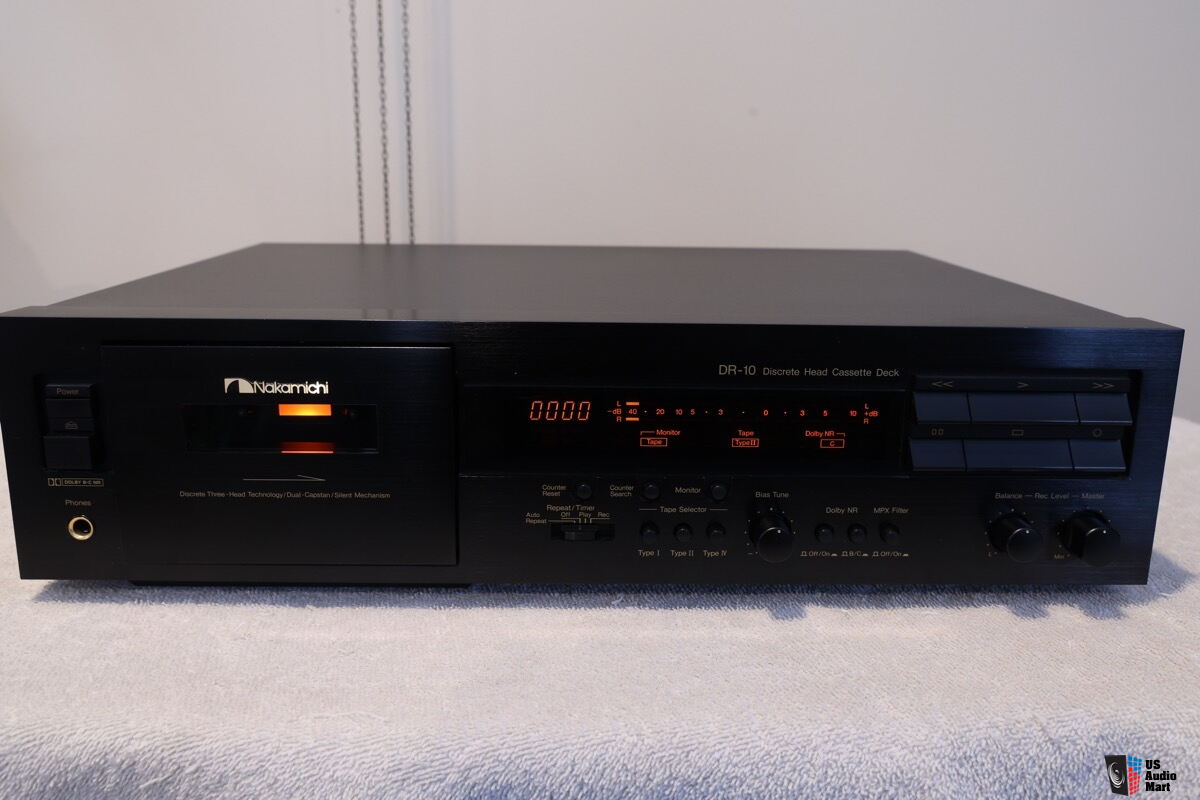 Nakamichi DR-10 Discrete 3 Head Cassette Deck plus Nortronics Cassette ...
