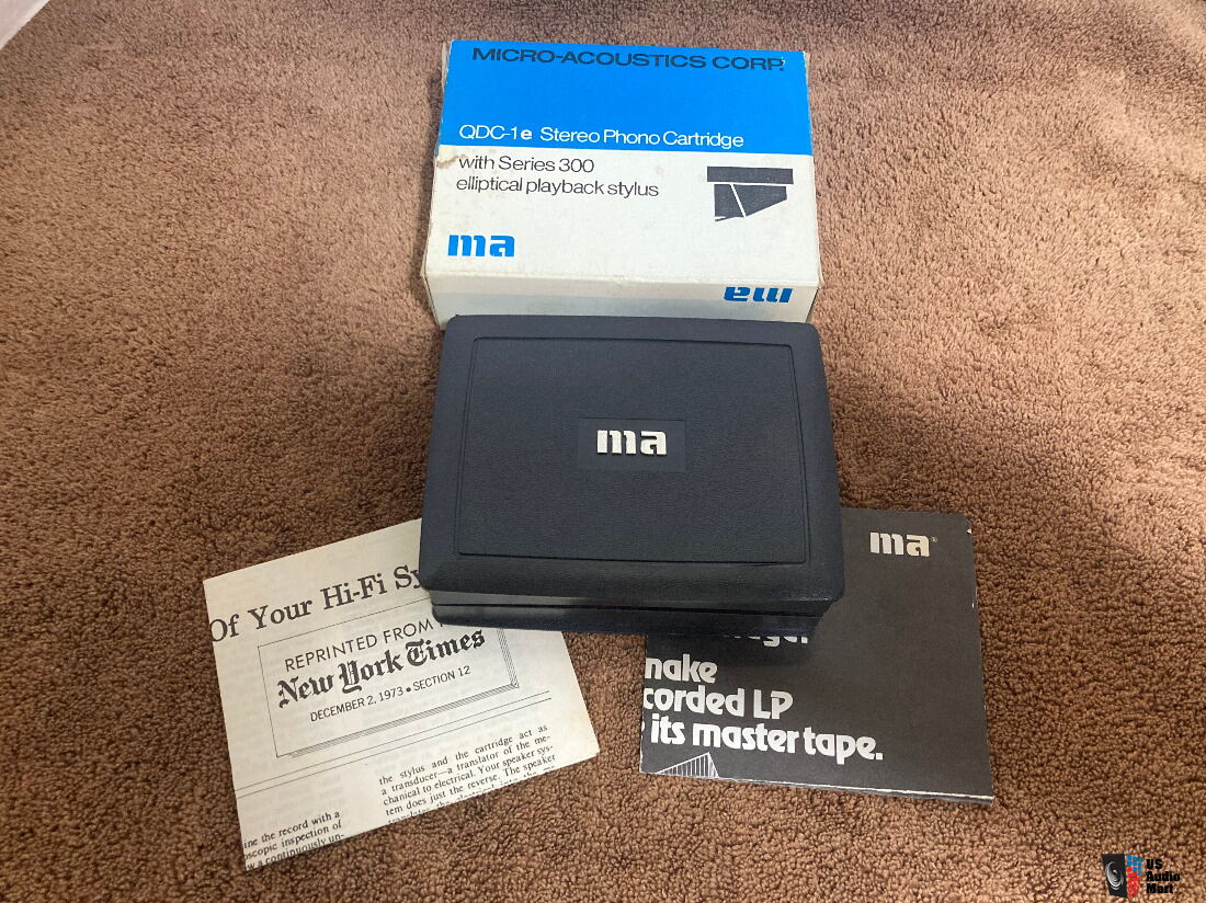 Micro Acoustics QDC 1e Stereo Phono Cartridge With Series 300 ...