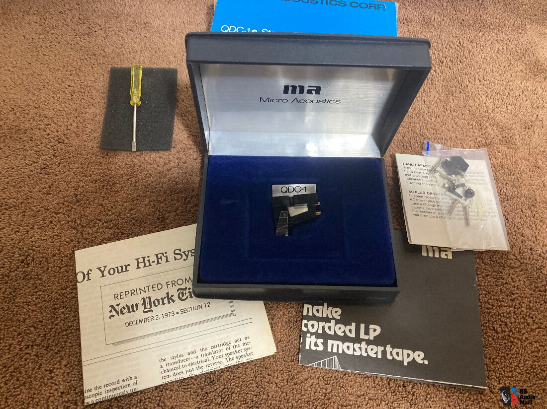 Micro Acoustics QDC 1e Stereo Phono Cartridge With Series 300 ...