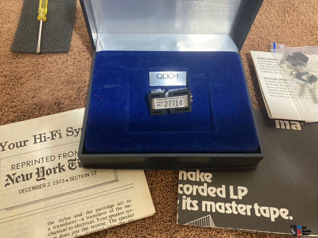 Micro Acoustics QDC 1e Stereo Phono Cartridge With Series 300 ...