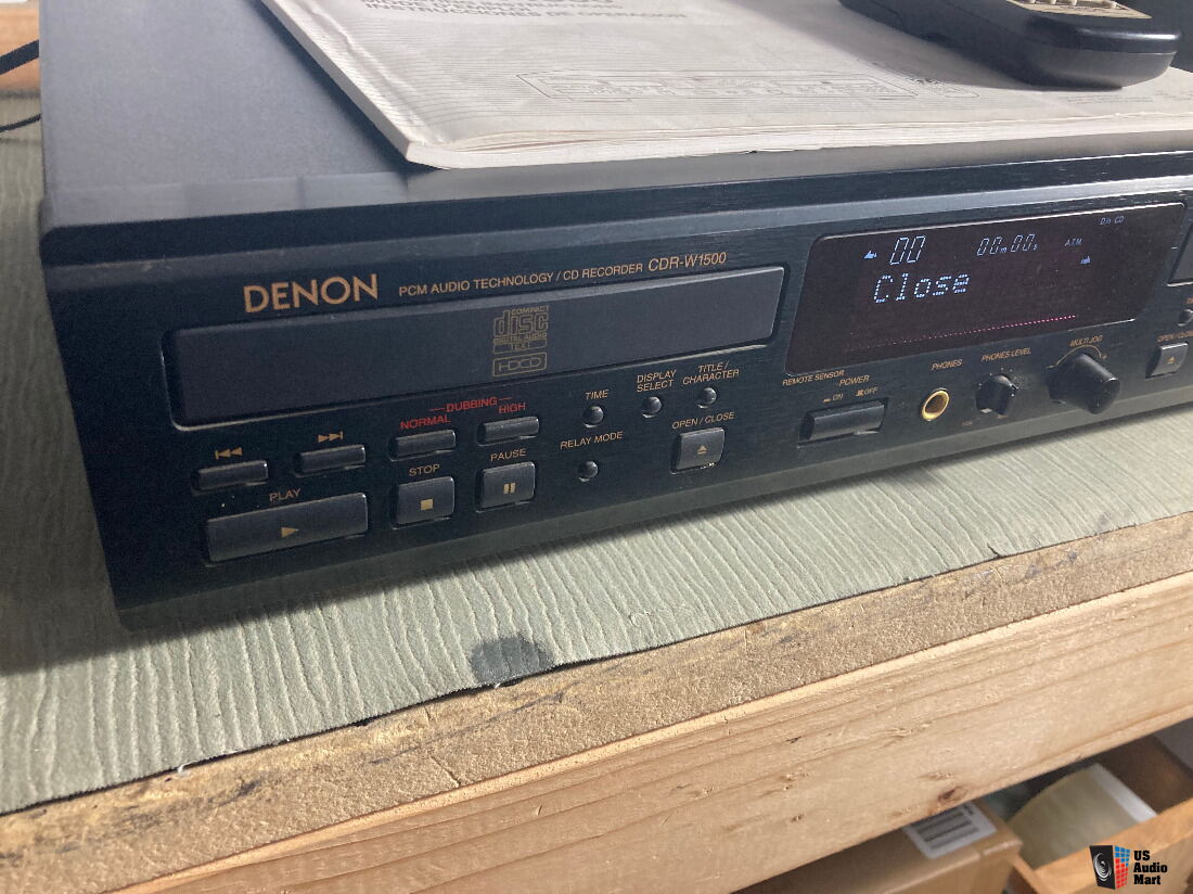 Denon CDR W1500 Vintage CD Recorder With Original remote For Parts Or ...
