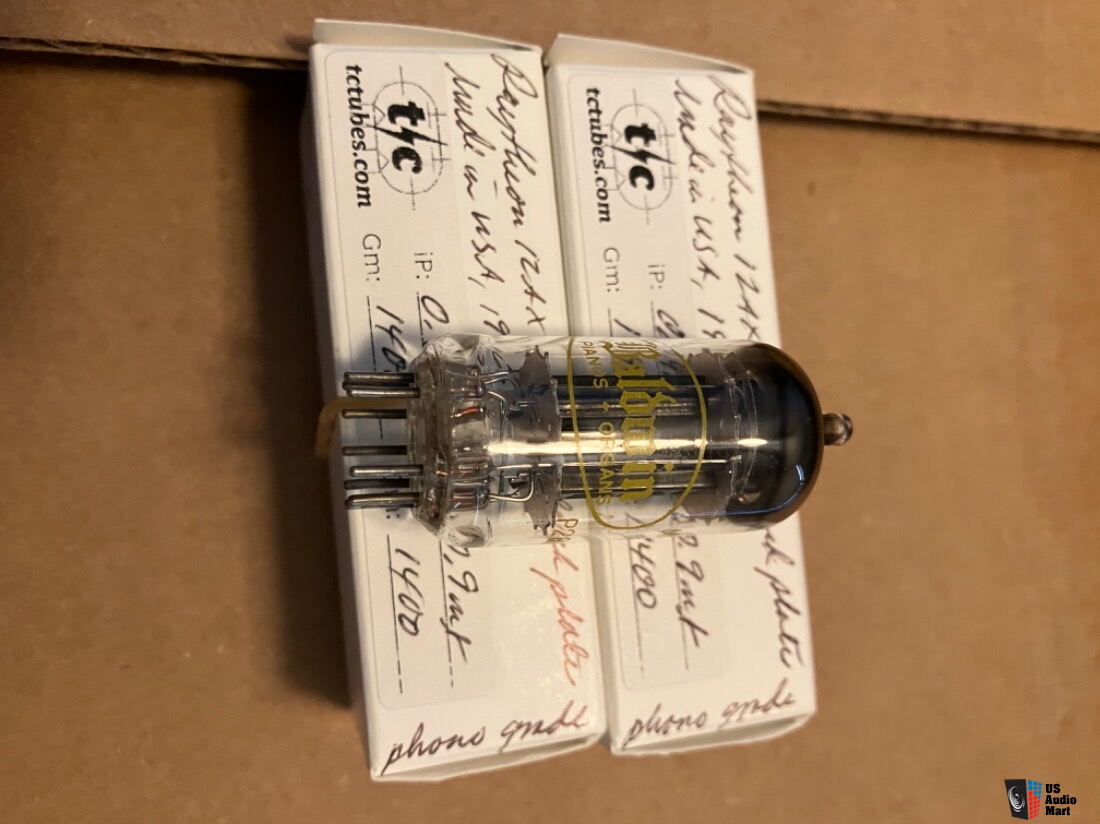 Raytheon 12ax7A Long Black Plate 1960 For Sale - Canuck Audio Mart