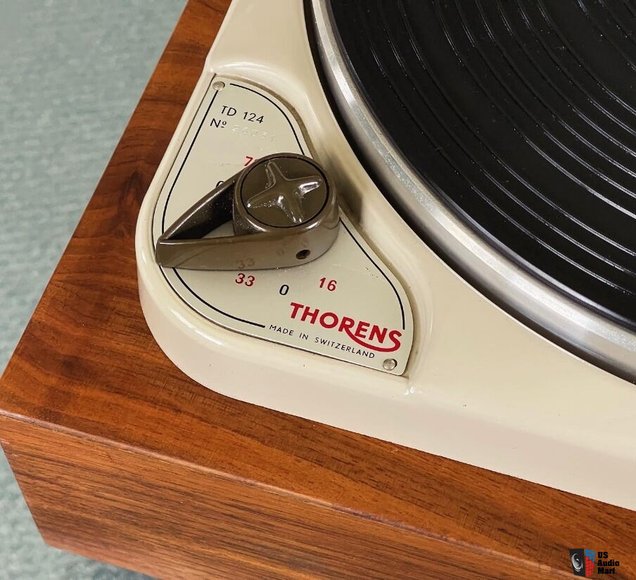 Fully Restored Vintage Thorens TD-124 Turntable + Infinity Black Widow ...