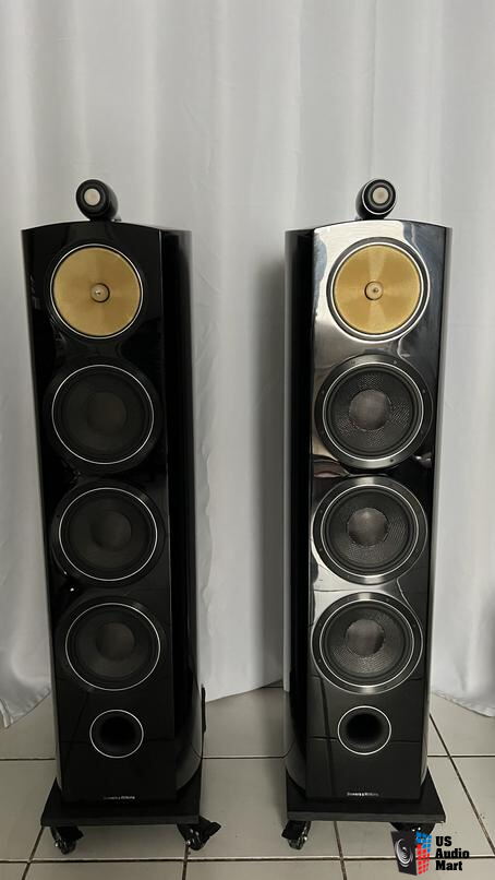 B&W Diamond 803D2 803 D2 Speaker Pair in Piano Black Photo #5034319 ...