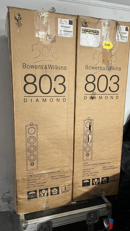 B&W Diamond 803D2 803 D2 Speaker Pair in Piano Black Photo #5034324 ...