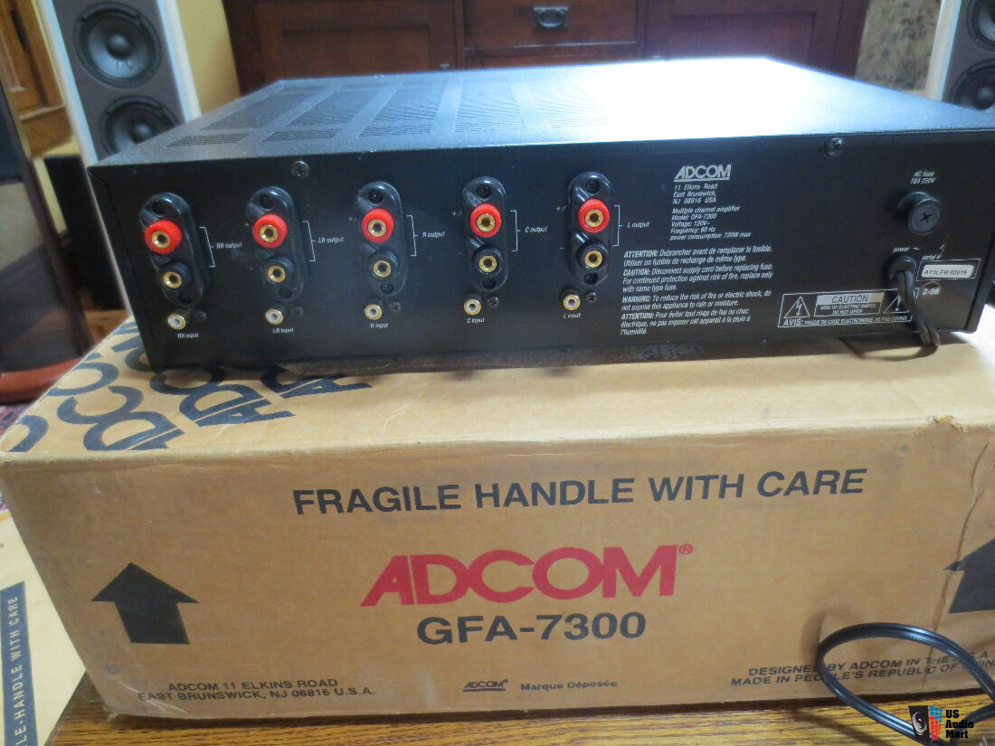 Adcom GFA-7300 5 channel amp Orig box and manual Photo #5035928 - US ...