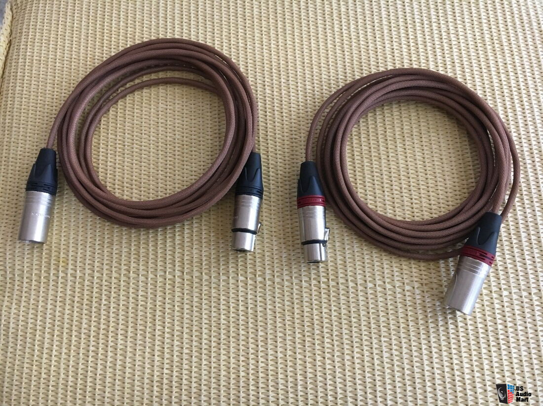 Schmitt Audio Cables 4M Balanced XLR Shielded Silver Plate I/C For Sale ...