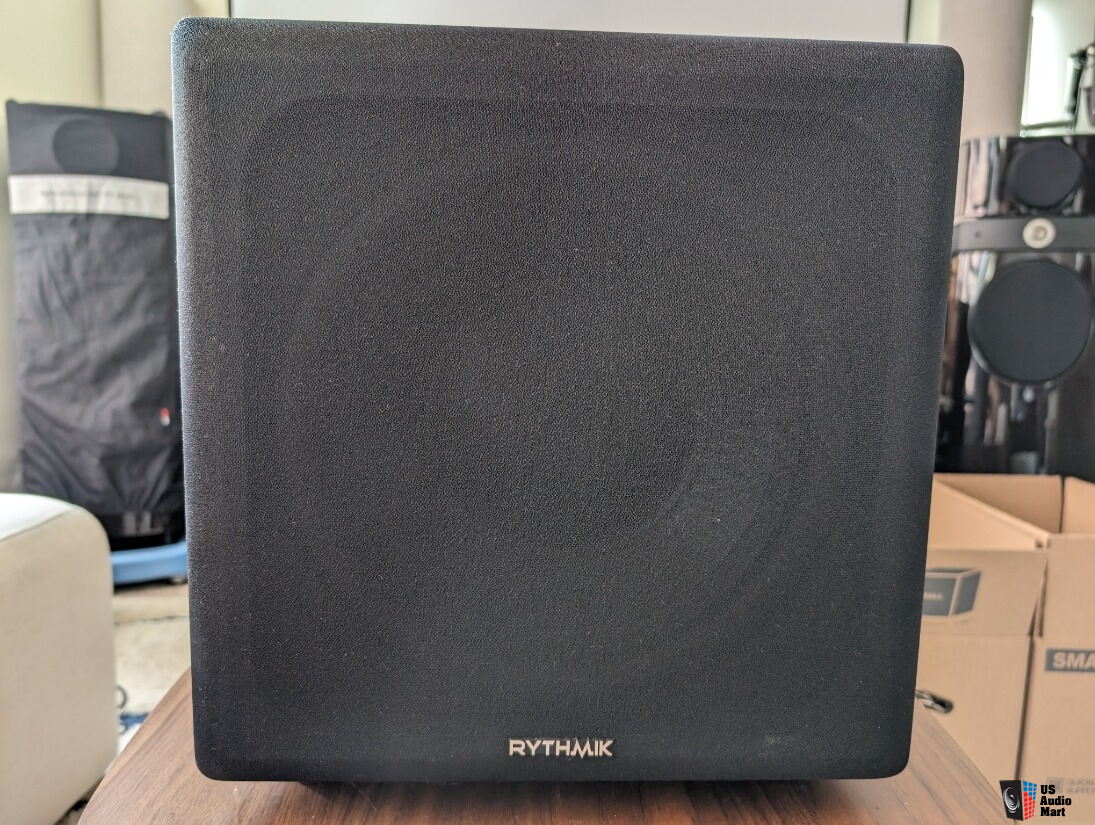 Rythmik L12 Subwoofer Axpona Special Black Oak Black Matte Pair Available