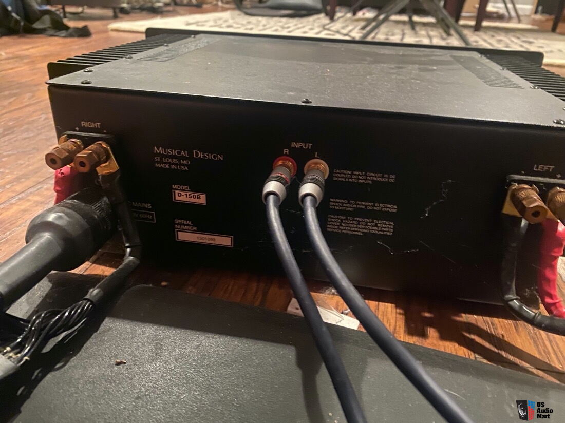 MAKE AN OFFER Musical Design D-150B Elite amp - 1 channel blown