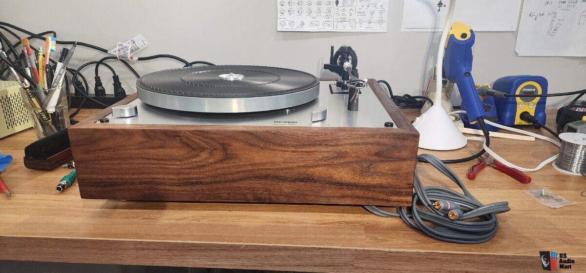 Thoren TD 166 MKii w/ custom walnut plinth Photo #5045657 - US Audio Mart