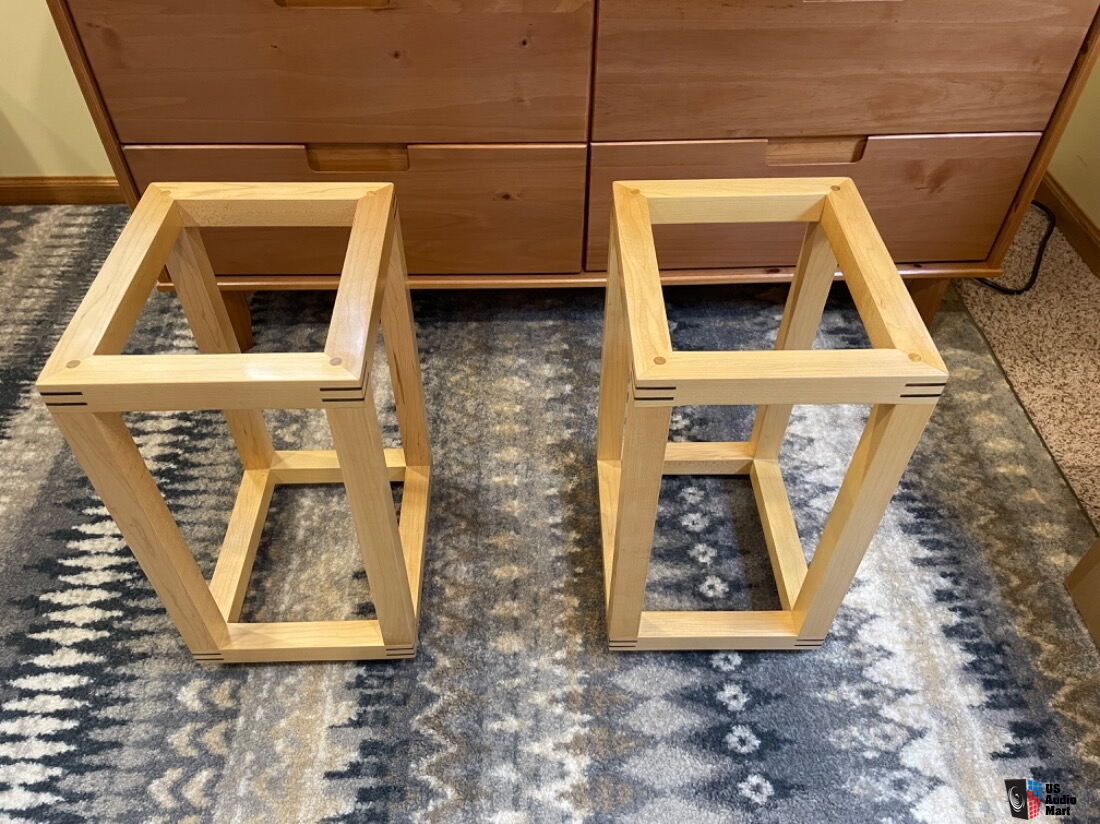 Custom Heirloom-quality Solid Maple Speaker Stands Photo #5049195 - US ...
