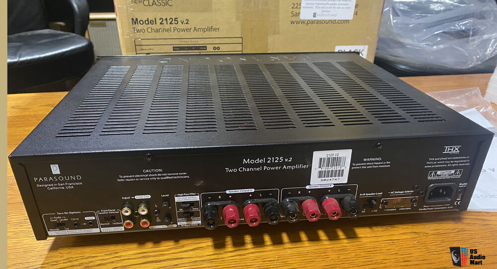 Parasound 2125 v.2 Power amp like new Photo #5060037 - US Audio Mart