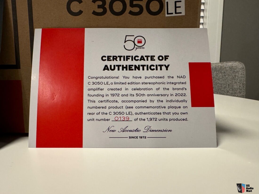 NAD 3050 LE Limited Edition Photo #5060346 - US Audio Mart