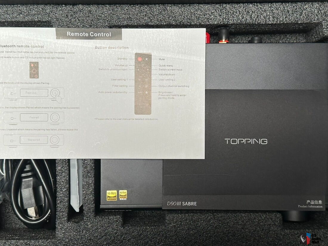 Topping D90 III Sabre Desktop DAC Dealer Ad - US Audio Mart