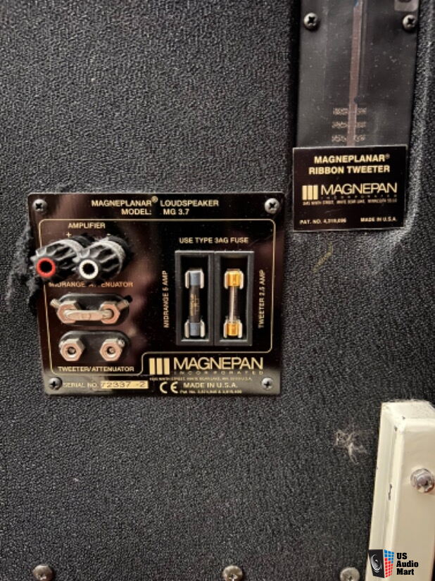 Magnepan MG 3.7 Speakers - Reduced Photo #5079633 - US Audio Mart