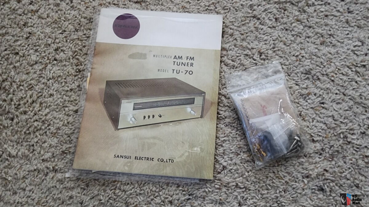 Sansui TU-70 AM/FM Tube Tuner in original factory box - CLEAN condition ...