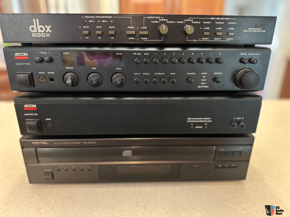 Adcom amps + rotel CD + DBX Photo #5086136 - US Audio Mart