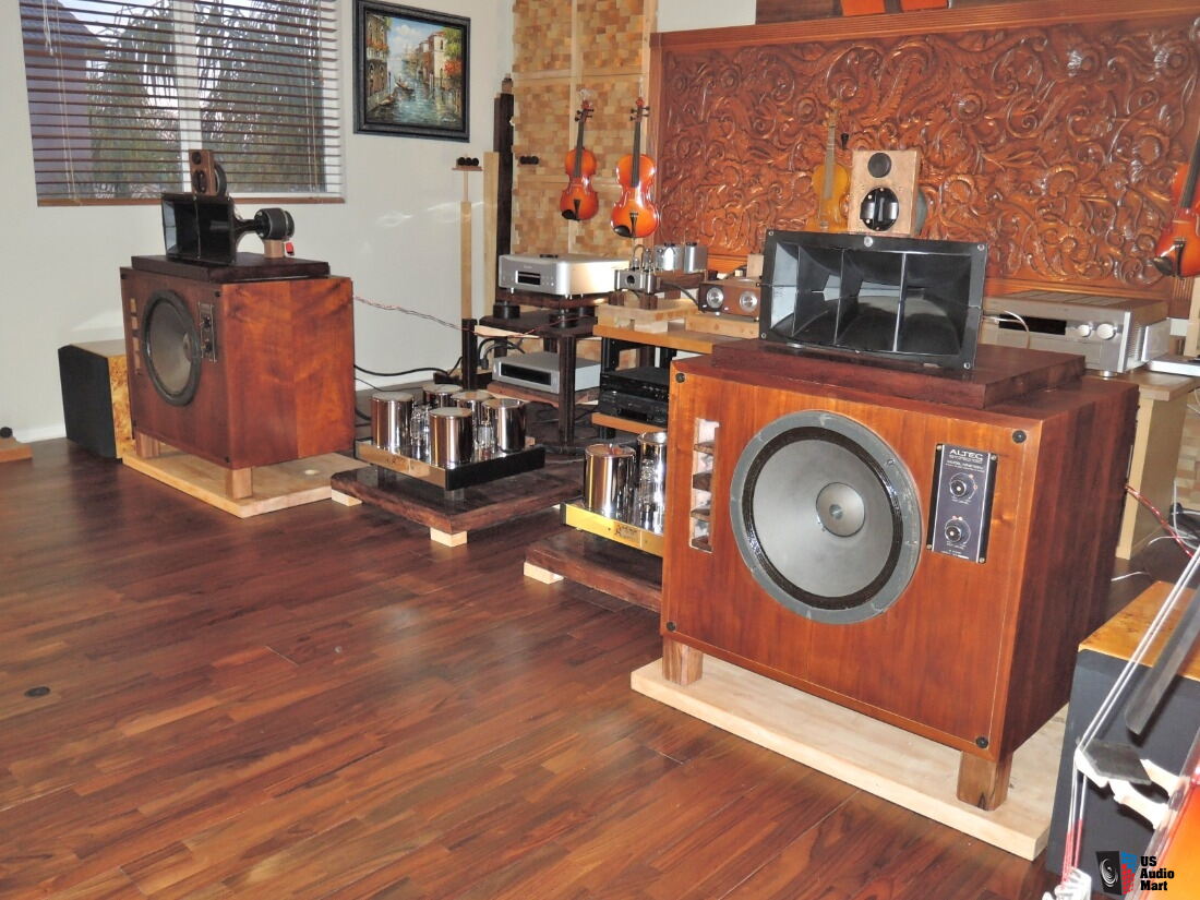 Altec Lansing Model 19S horn speakers + JBL 2405 tweeters Photo ...