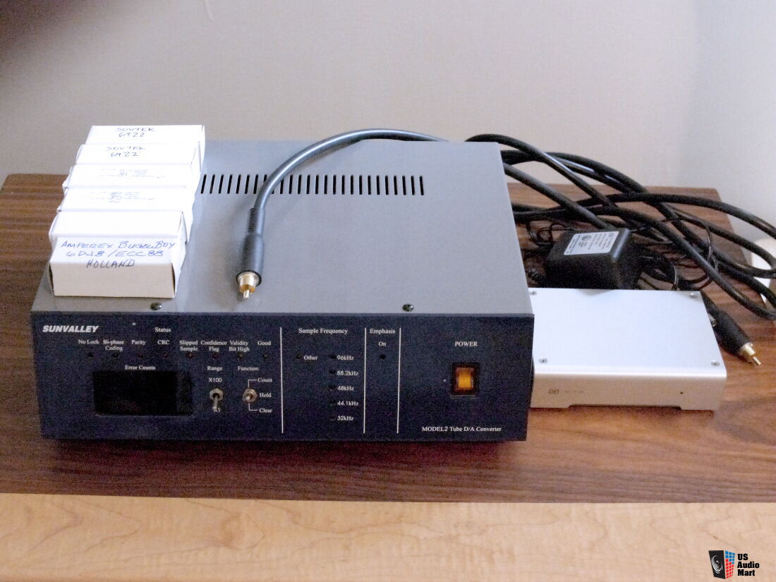 Sunvalley Audio Model 2 Tube D/A Converter with Schiit Eitr USB to S ...