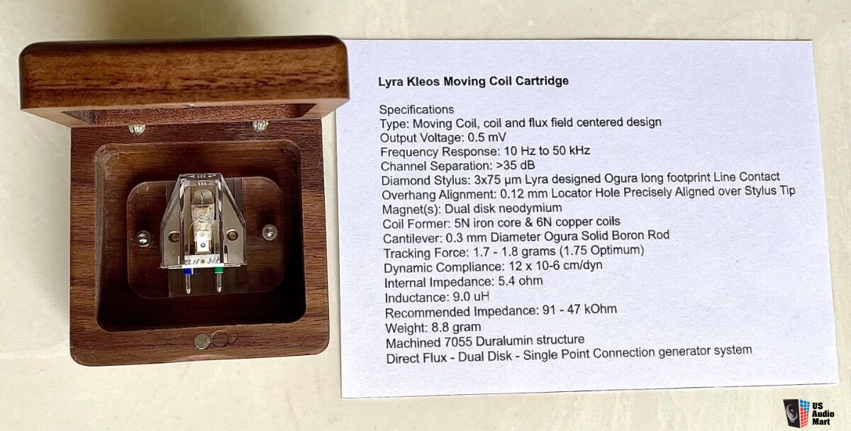 Lyra Kleos Moving Coil Cartridge, 6N Copper Coils, 3x75 µm Lyra ...